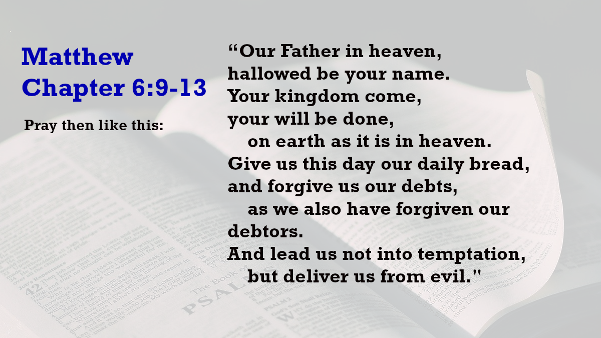 Did Jesus tell us to recite a prayer in Matthew Chapter 6? – Texas ...